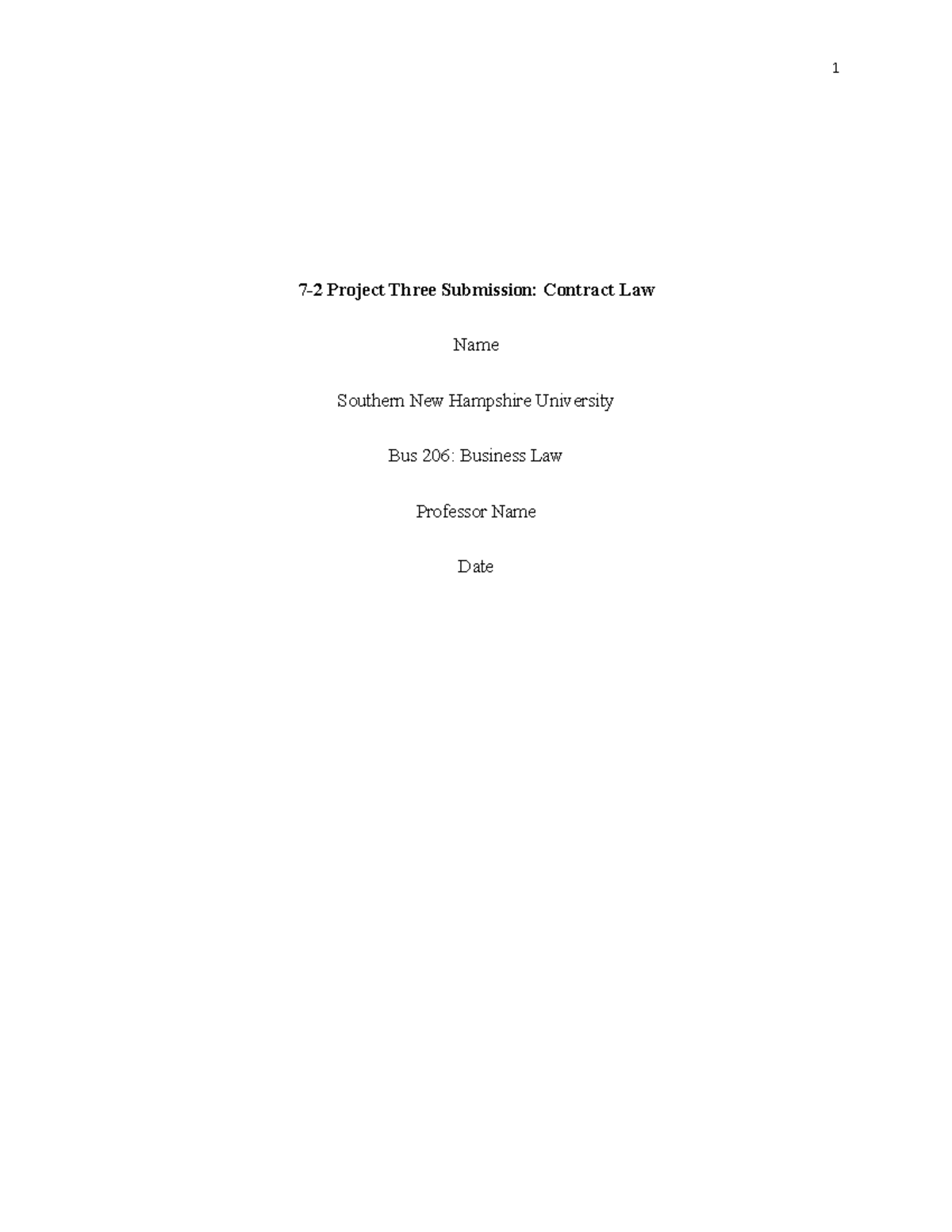 7-2 Project Three Submission-Contract Law - Dave Dawgs has worked at ...