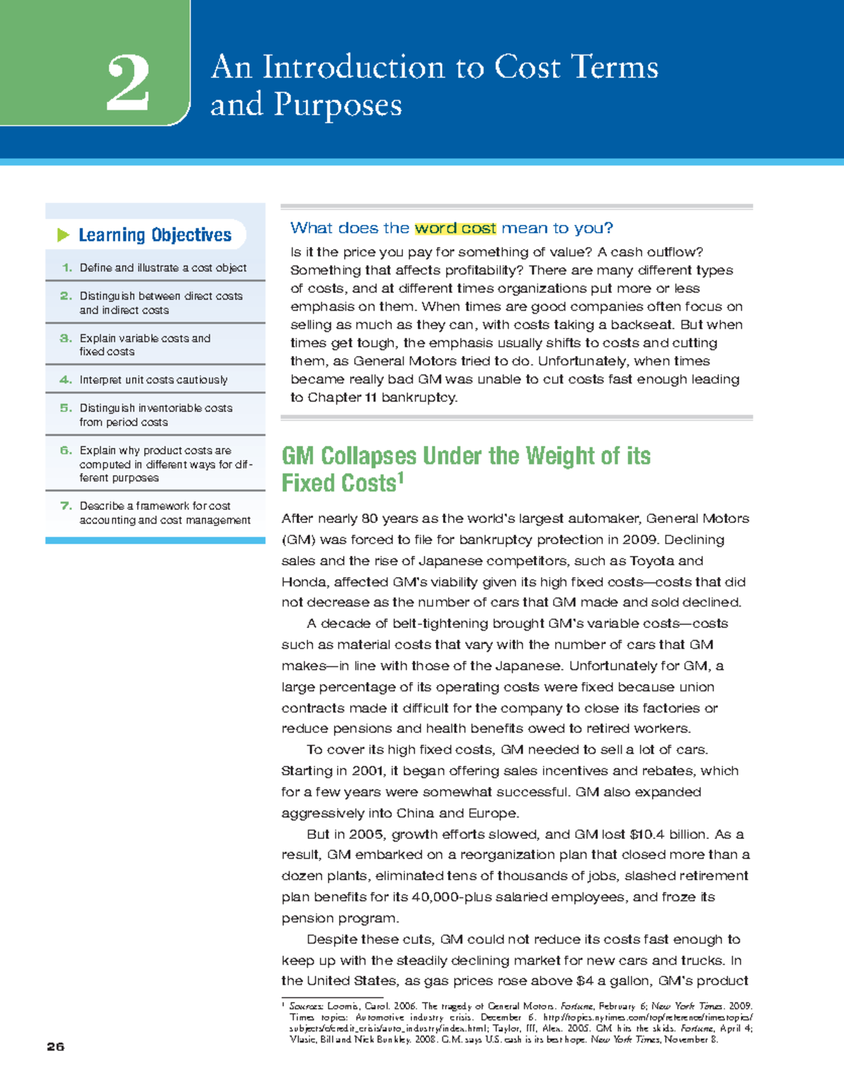 2 - this is a lecture note about cost terms, concepts and behavior, hoping that - What does the ...