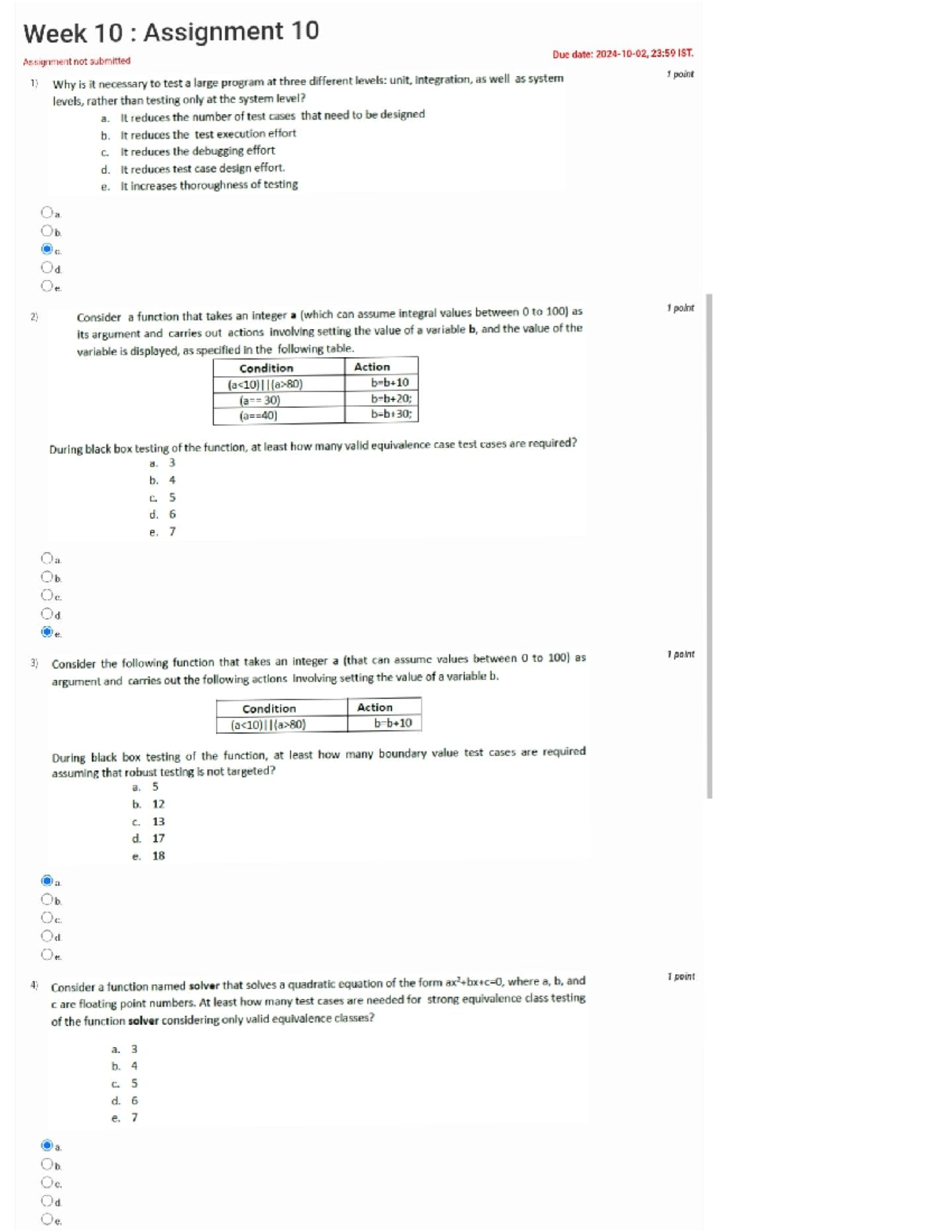 Week 10 - Nfjfurhrjfk - Week 10 : Assignment 10 Due date: 23:59 IST. Assignment not submitted ...