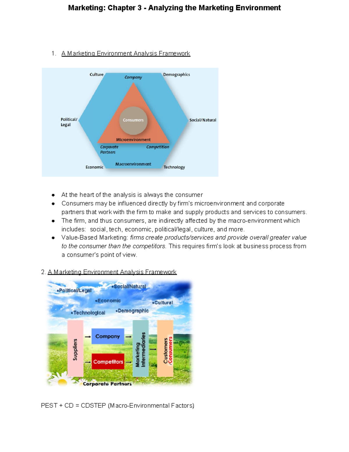 Marketing Chapter 3 - Analyzing the Marketing Environment - A Marketing ...