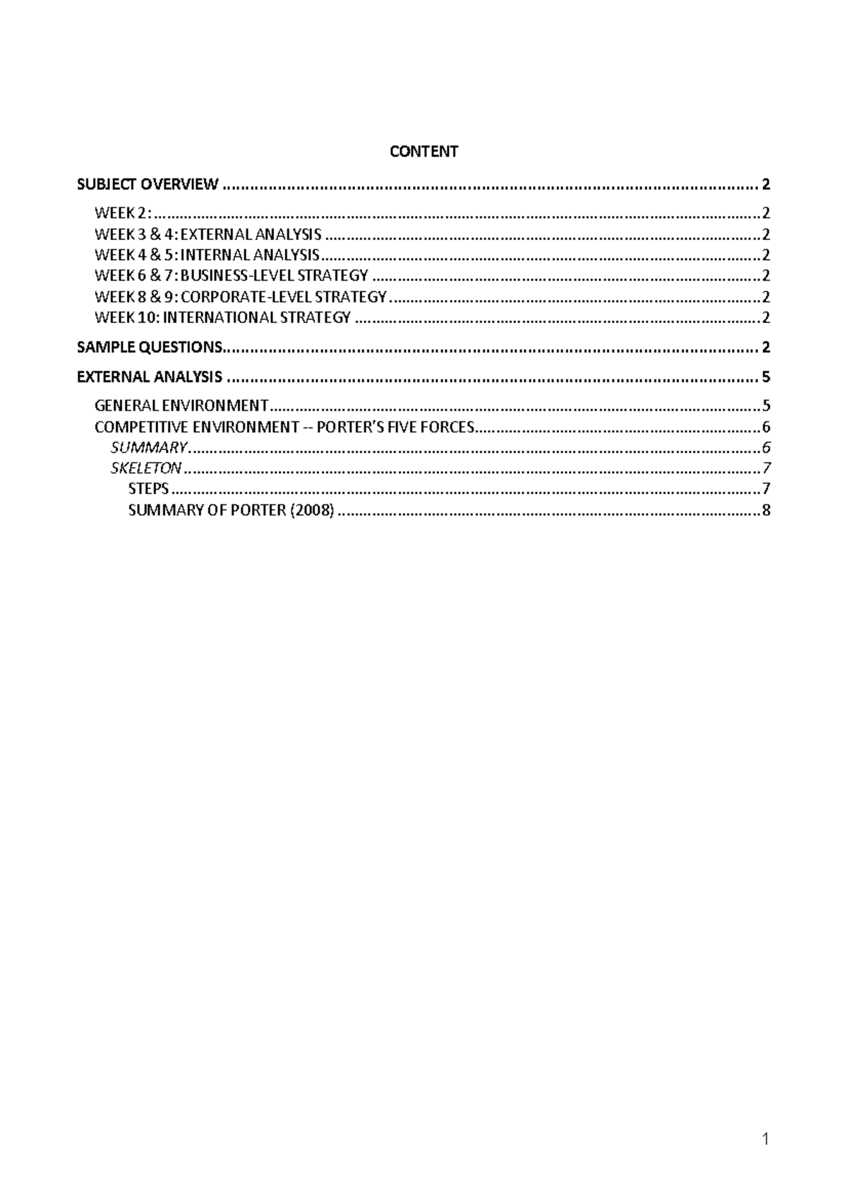 External Analysis Exam Notes Warning Tt Undefined Function 32 Warning Tt Undefined