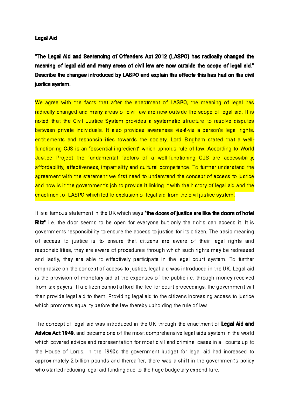 Legal Aid- Final - LegalAid “TheLegalAidandSentencingofOffendersAct ...