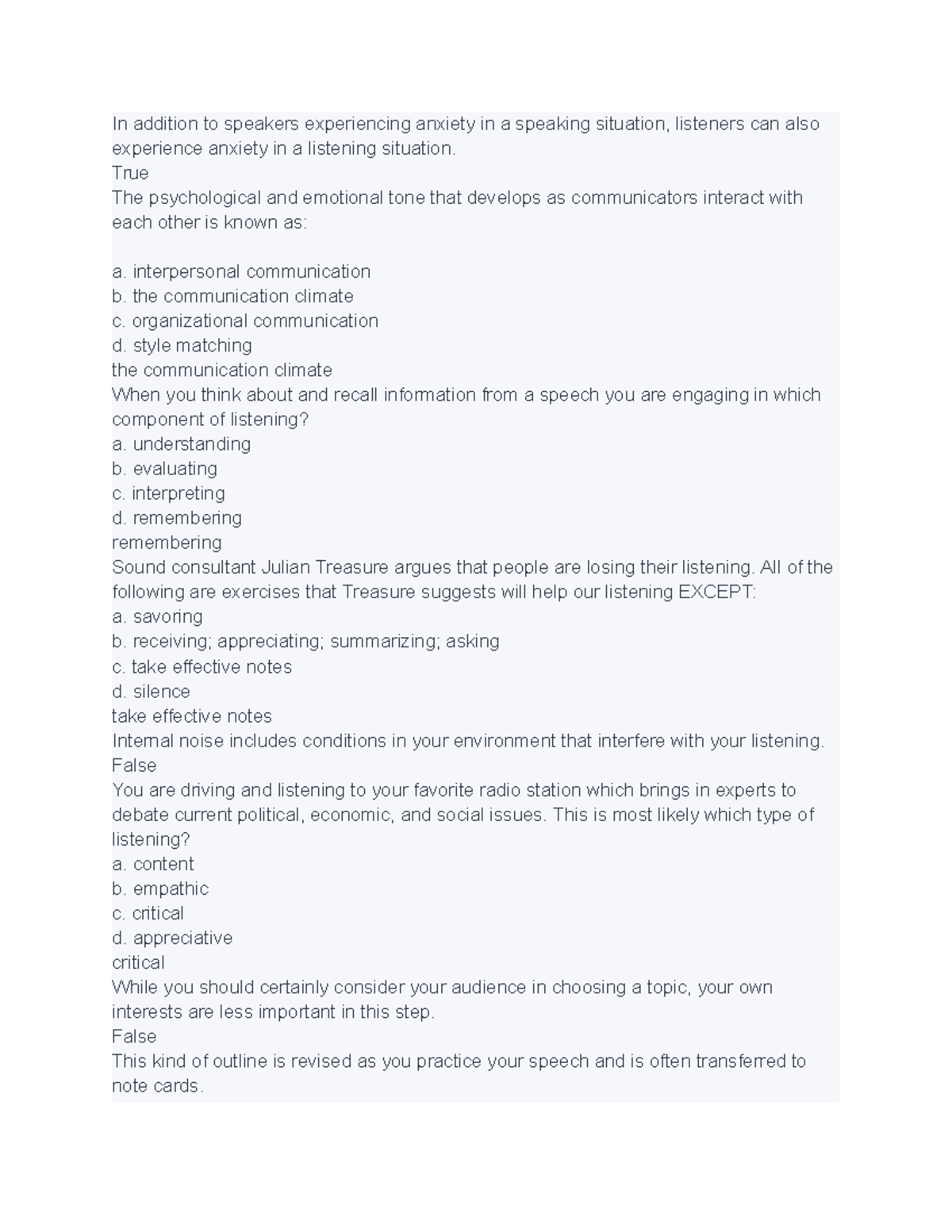 COMS 101 (19) - Lecture Notes - In addition to speakers experiencing ...