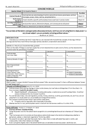 PPG Activity Sheet 2B - Week 2 - Dr. Jose P. Rizal SHS Philippine ...