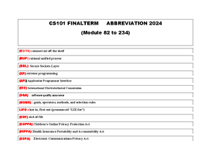 CS101 Final Term MCQs by waqar Siddhu - Computer science - DOWNLOAD SOLVED FINAL PAST PAPERS BY ...