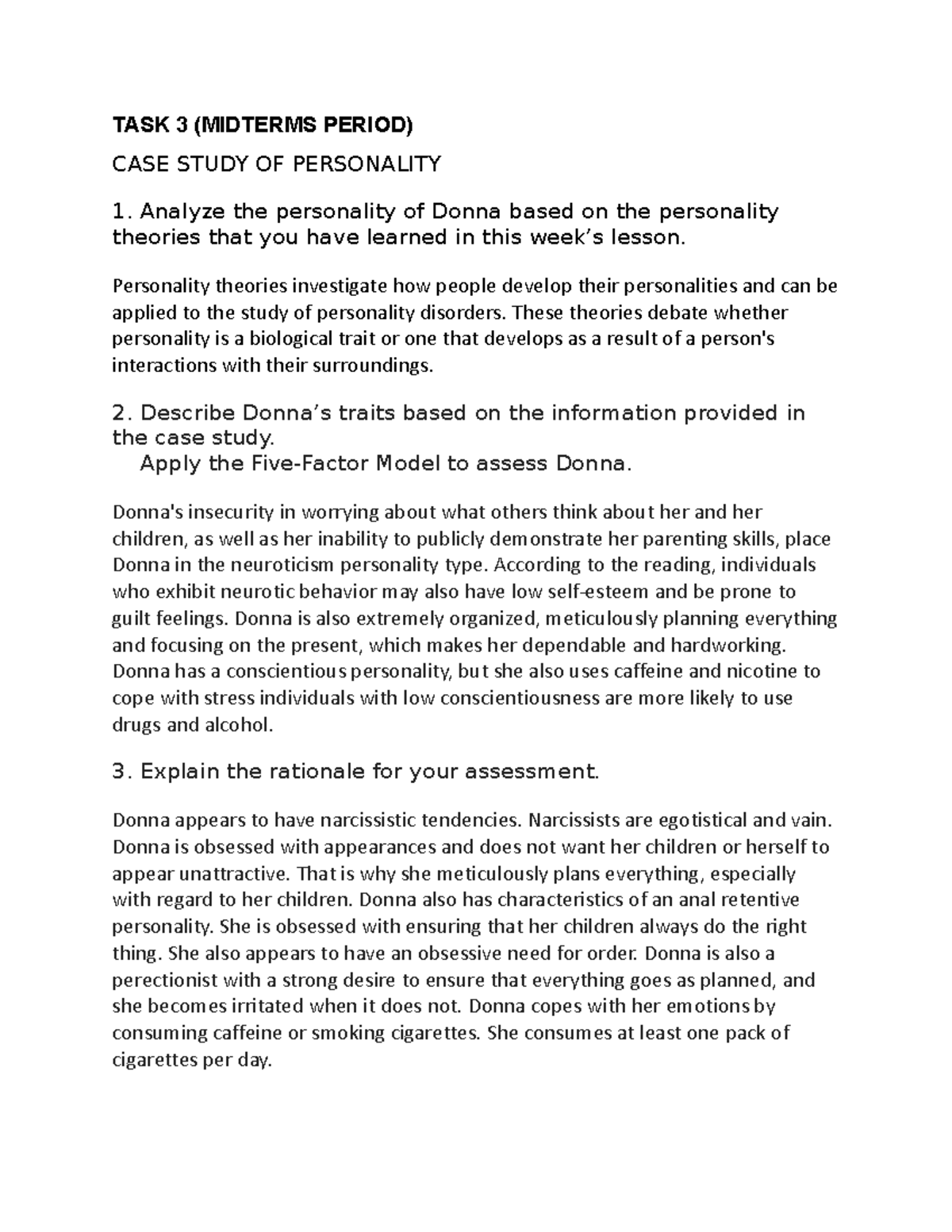 Task 3 Midterms Haha Task 3 Midterms Period Case Study Of