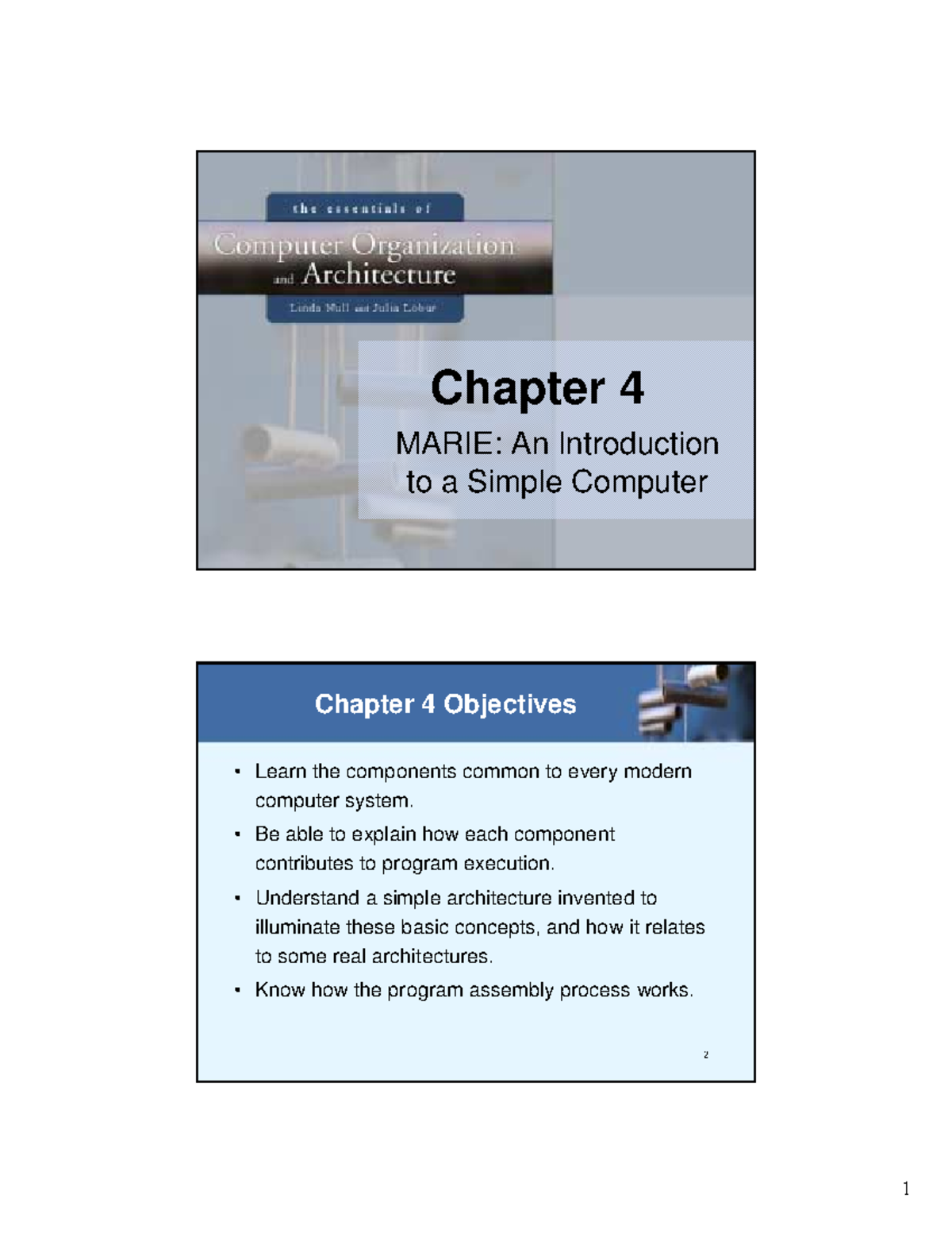 Chap4 - qqqqqqqqqqqqw - Chapter 4 MARIE: An Introduction to a Simple ...