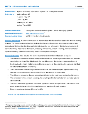 M10: Problem Set - MATH 110 Quizzes M10: Problem Set M10: Problem Set Due No due date Points 5 ...