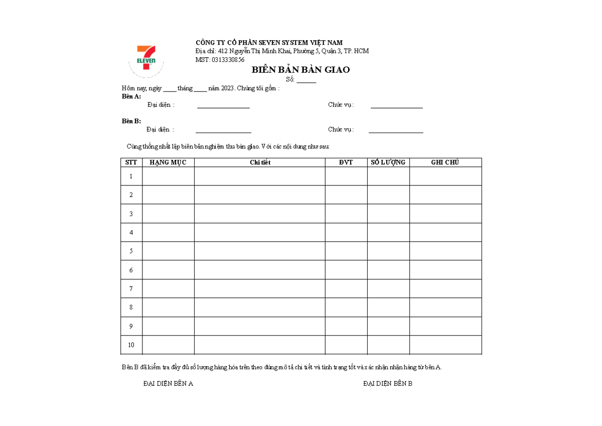 BBBG & Chấm Công PG - Summary Kiểm toán - CÔNG TY CỔ PHẦN SEVEN SYSTEM ...