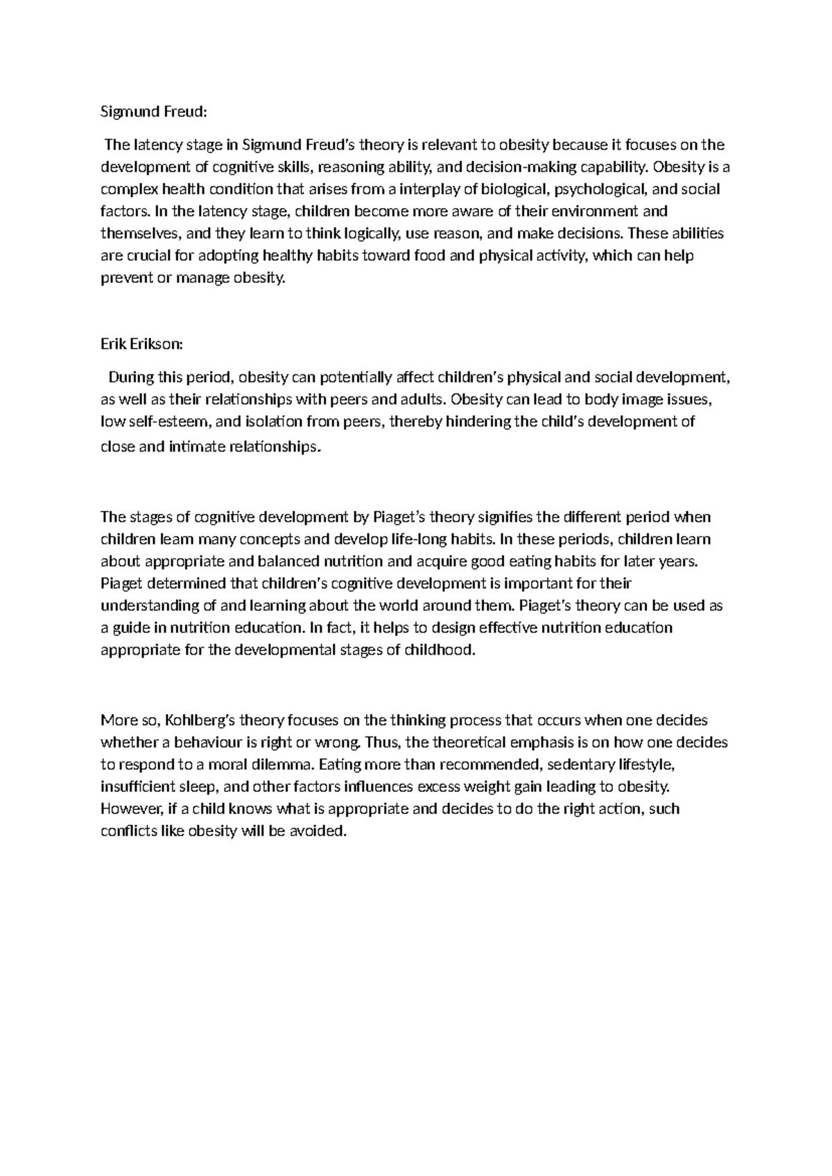 Theories - Sigmund Freud: The latency stage in Sigmund Freud's theory ...