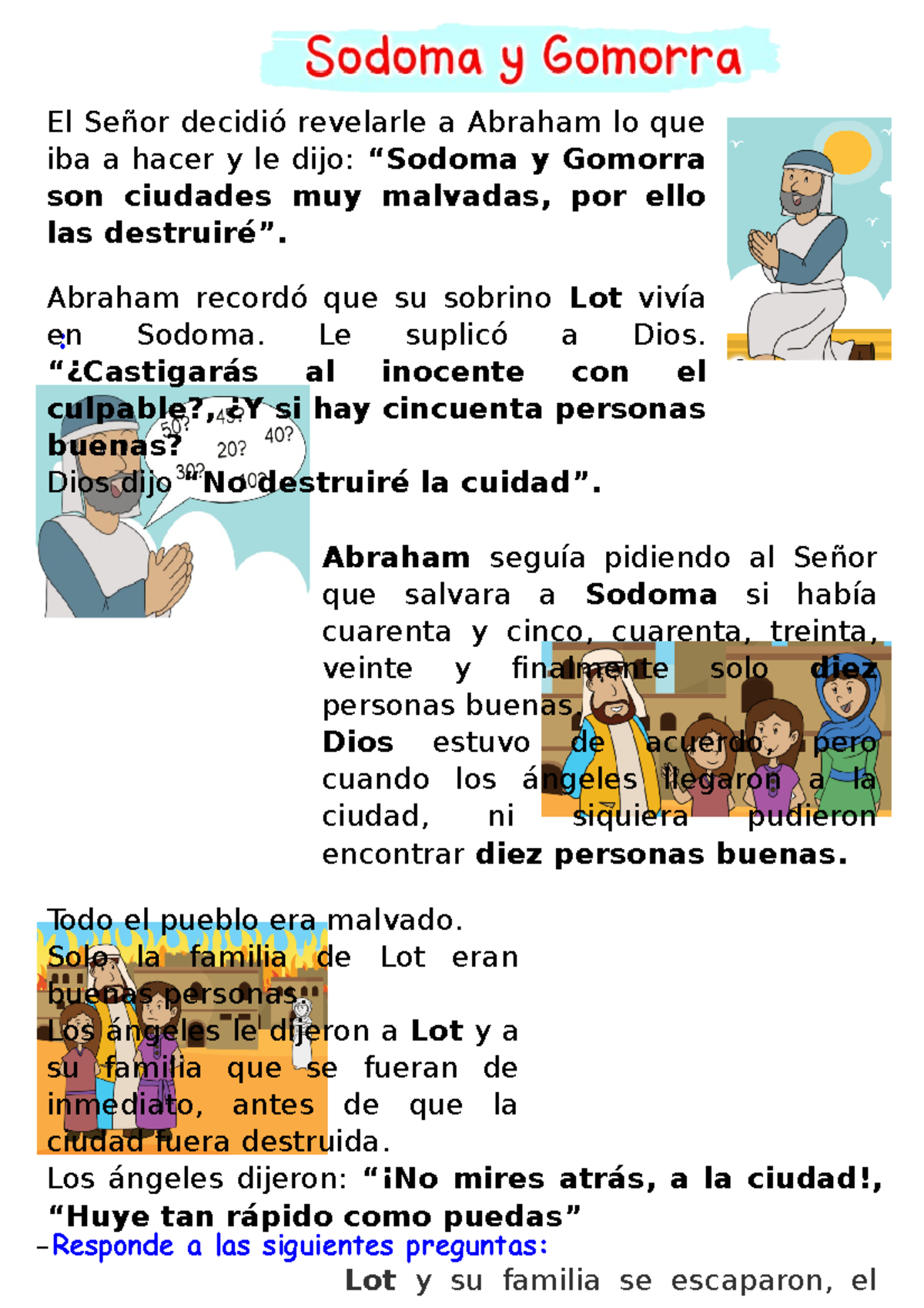 Xxxxreligion F. Sodoma y Gomorra - : Responde a las siguientes ...