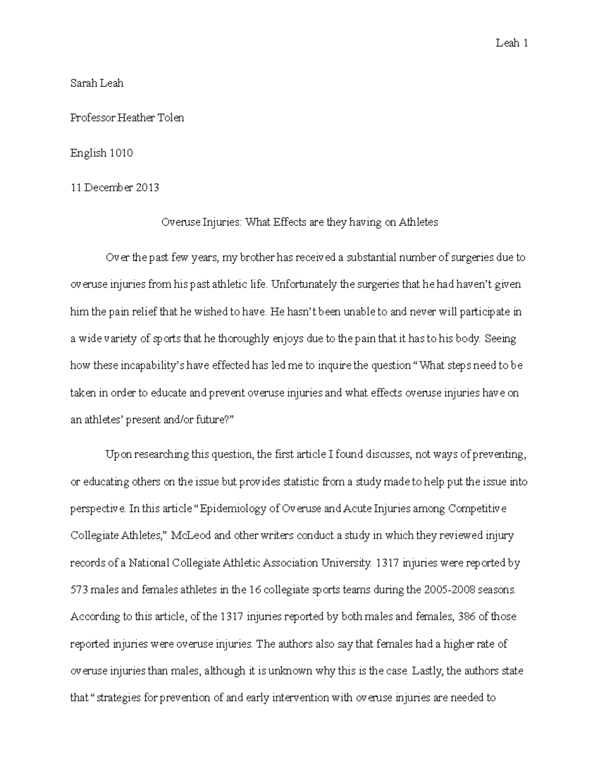 WP5 Exploratory Research Paper - Sarah Leah Professor Heather Tolen ...