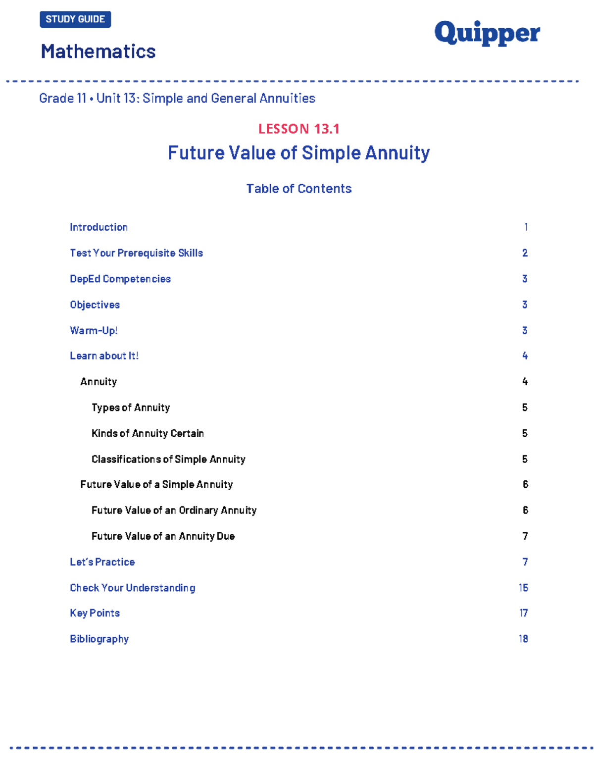 ME-GM-11-Q2-1301-SG-1 - Grade 11 • Unit 13: Simple and General ...