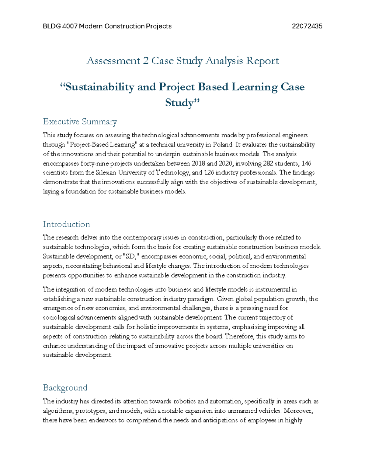 Assessment 2 Case Study Analysis Report - It evaluates the ...