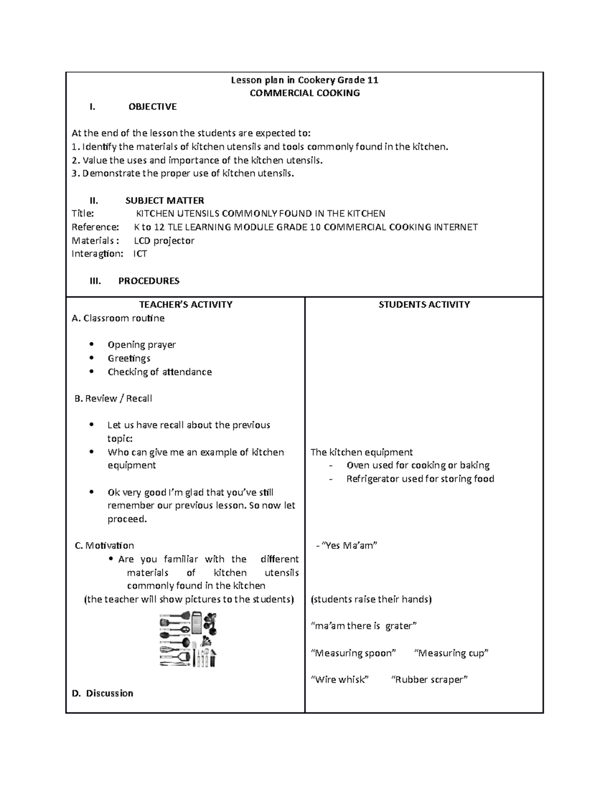 Activity 8.1Deatiled Lesson Plan-Melegorio,Rica G - Lesson plan in ...