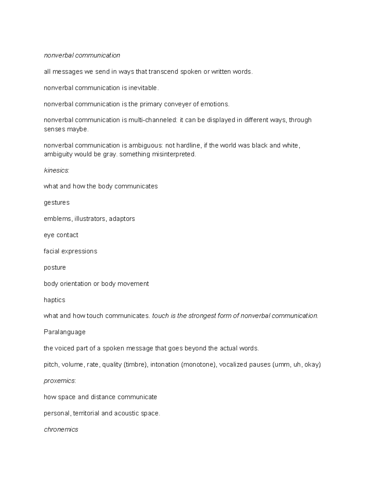 Nonverbal Messages - nonverbal communication all messages we send in ...