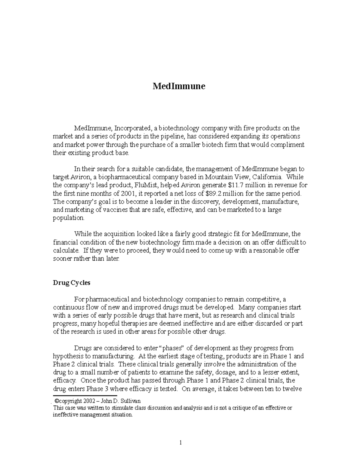 Med Immune - Revised - Good - MedImmune MedImmune, Incorporated, a ...