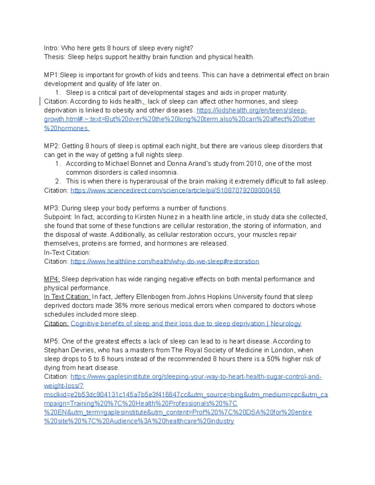 Sleep Group Assignment COMM 203 - Intro: Who here gets 8 hours of sleep ...