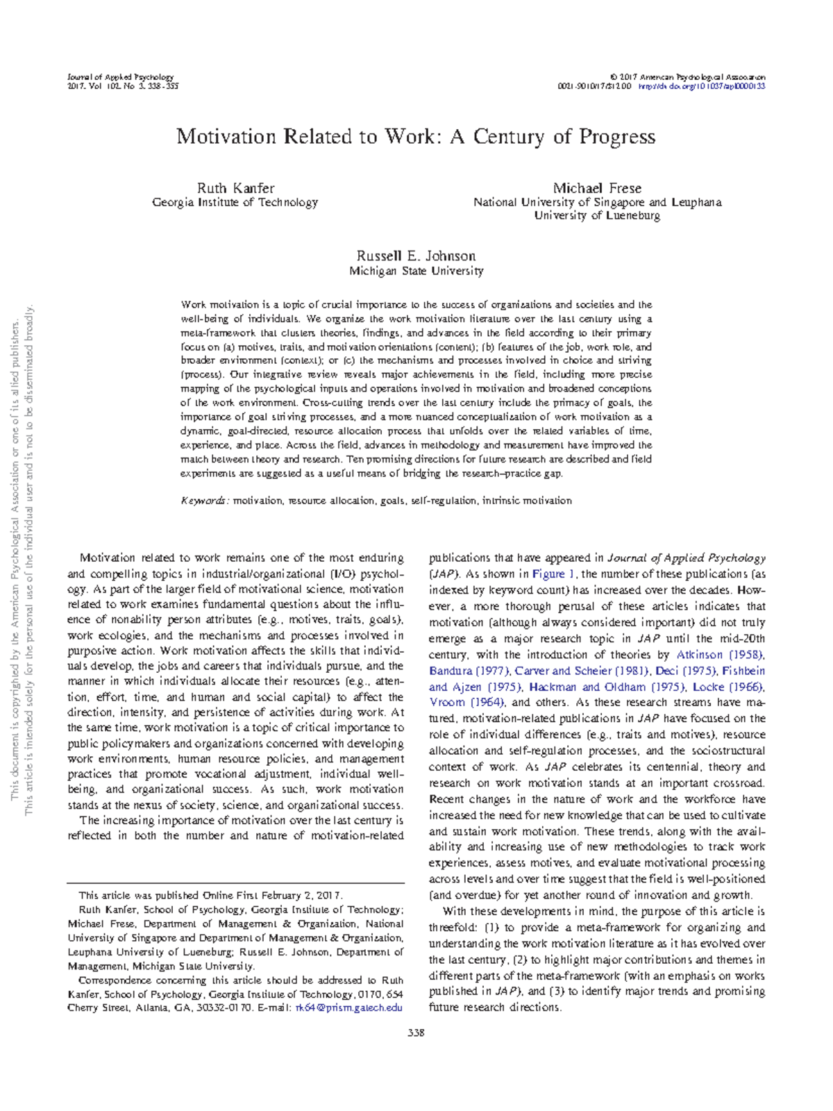 Content Server - It's nice - Motivation Related to Work: A Century of ...