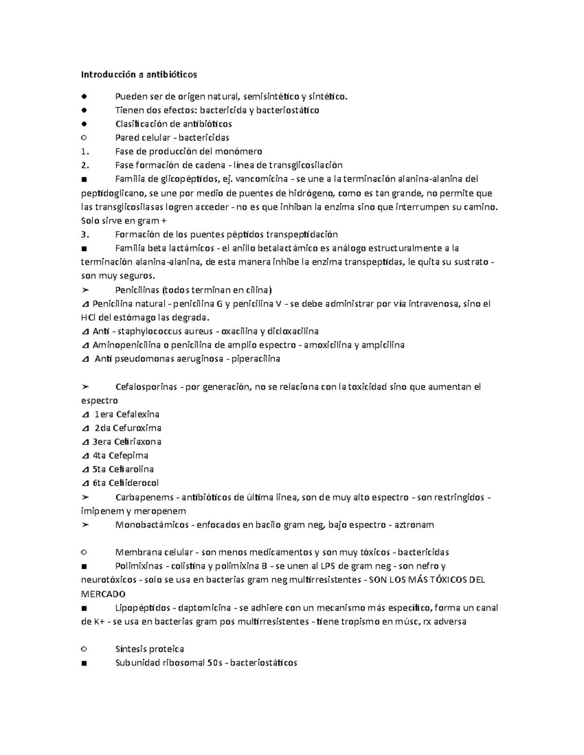 Introducción a antibióticos de bacterias - Introducción a antibióticos ...