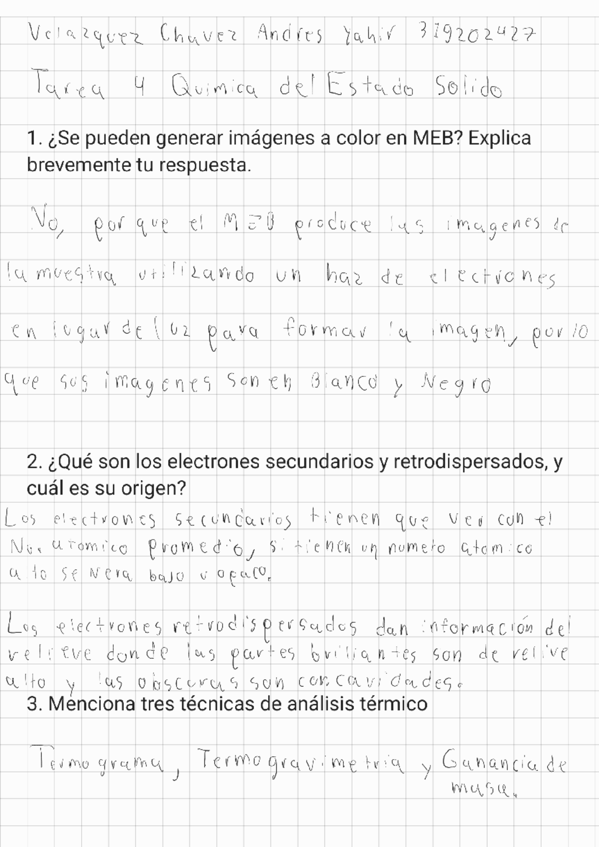 Quimica de estado solido - Velazquez Chavez Andres Yahir 319202427 ...