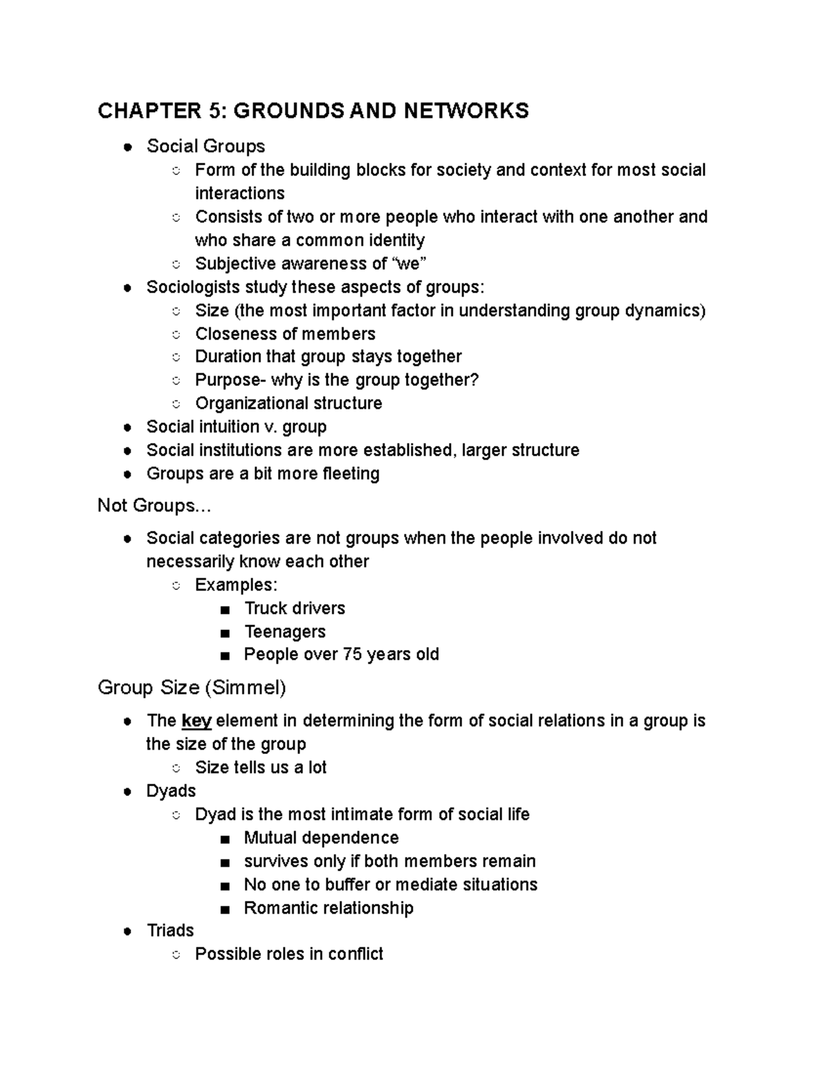 SOCI 101 ch. 5 - notes based on the textbook "You May Ask Yourself" by ...