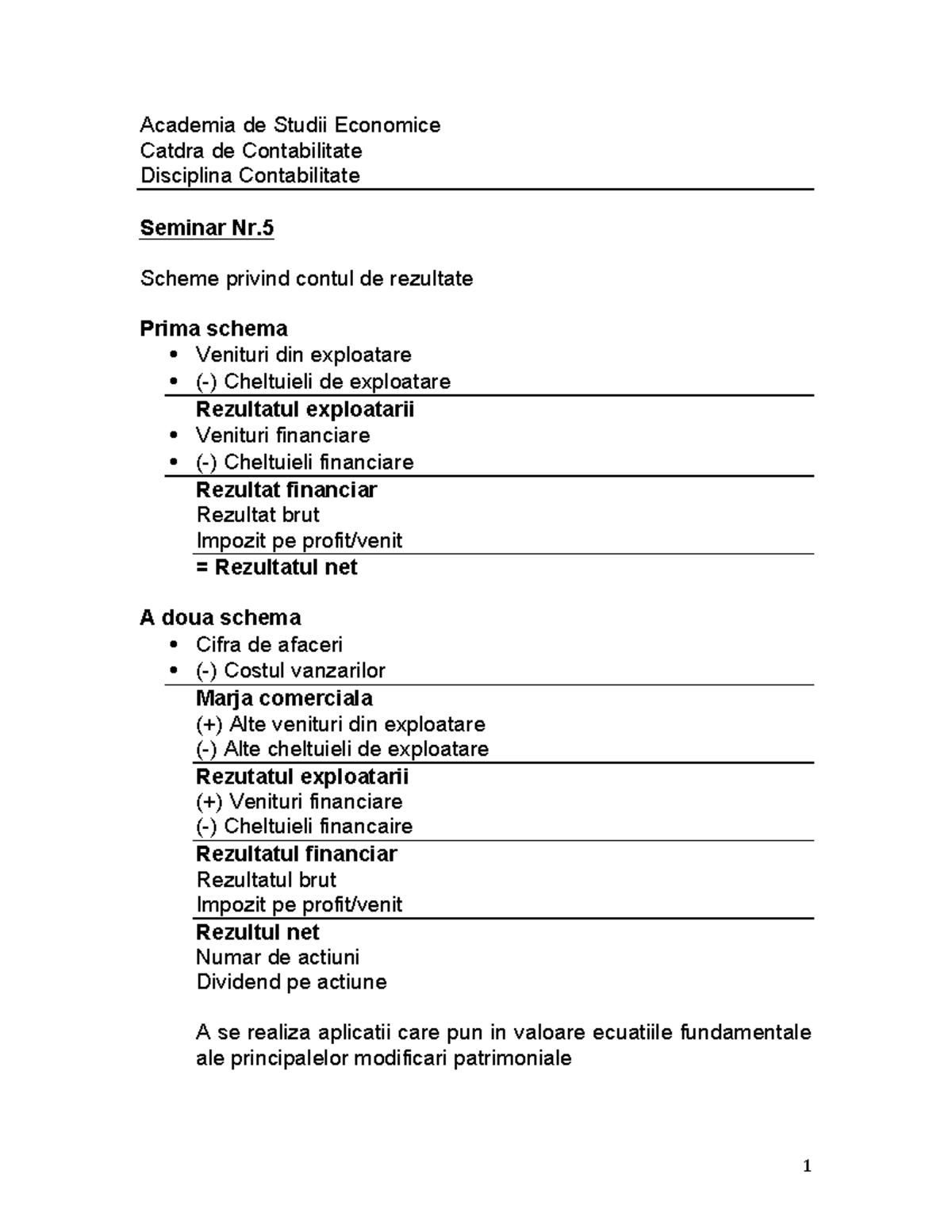 Curs 5 Contabilitate Anul 1 REI ASE 2021-2022 - Academia de Studii ...