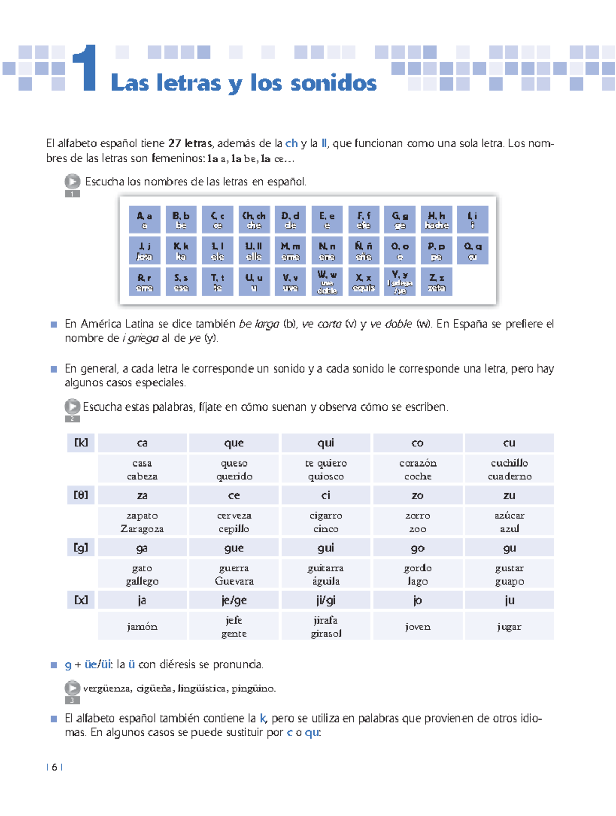 Sample Chapter - Universo Gramatical - El alfabeto español tiene 27 ...