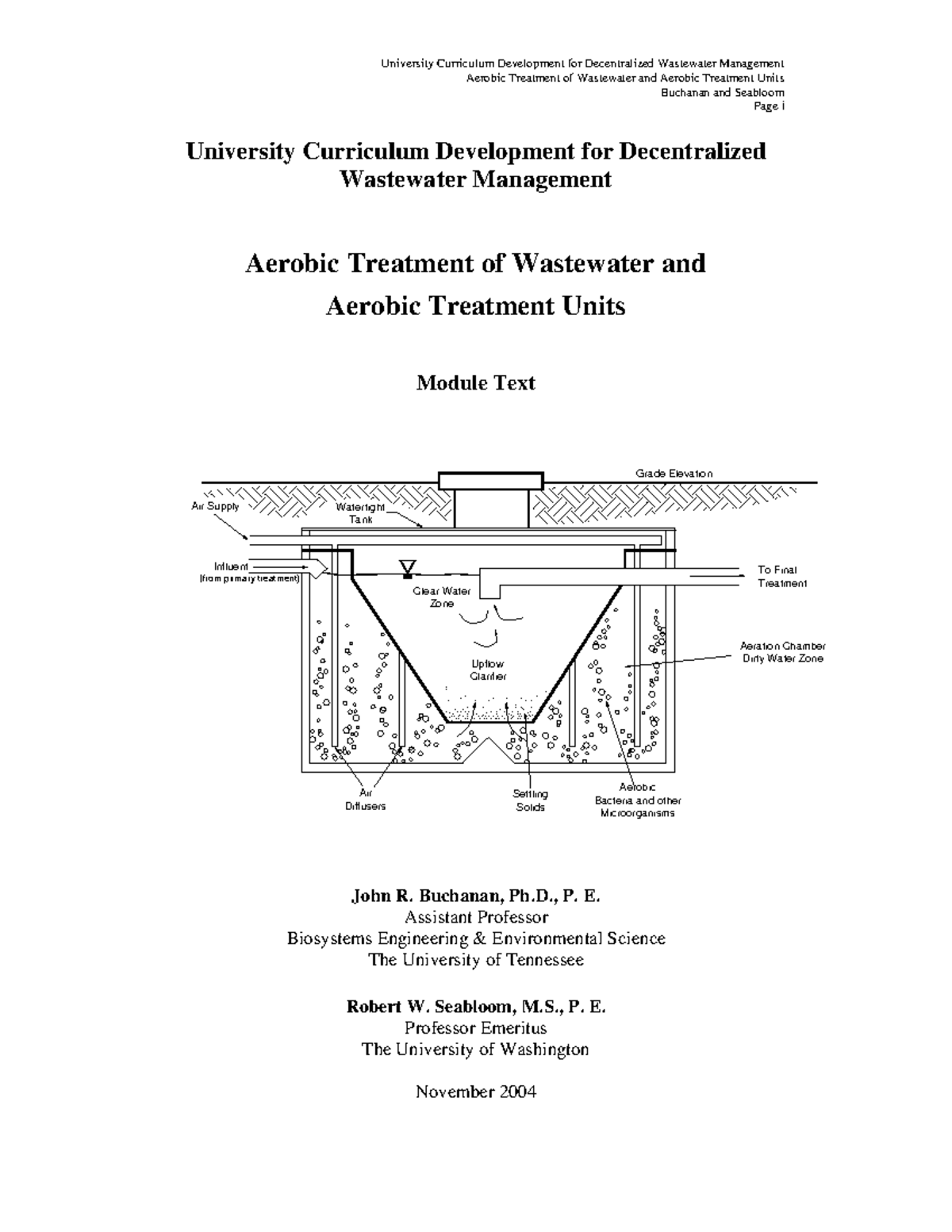 Aerobic Treatment & ATUs - Aerobic Treatment of Wastewater and Aerobic ...