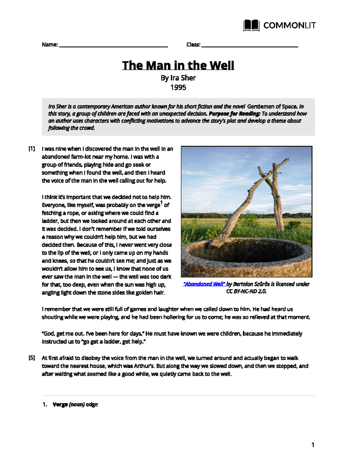 Man in the Well Student - jjjjjjjj - Studocu