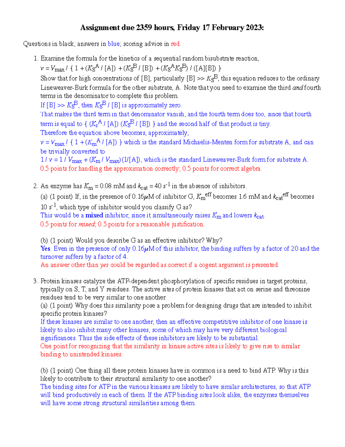 17Feb23 403key - hw 2 solutions and questions - Assignment due 2359 ...