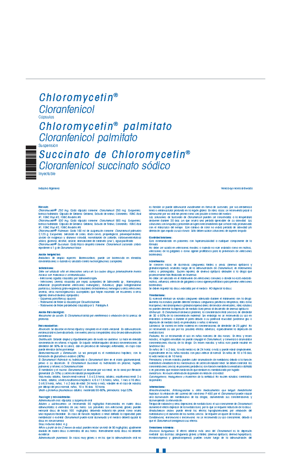 Practica - chloromycetin-501438-00- Pfizer - C h l o r o m y c e t i n ...