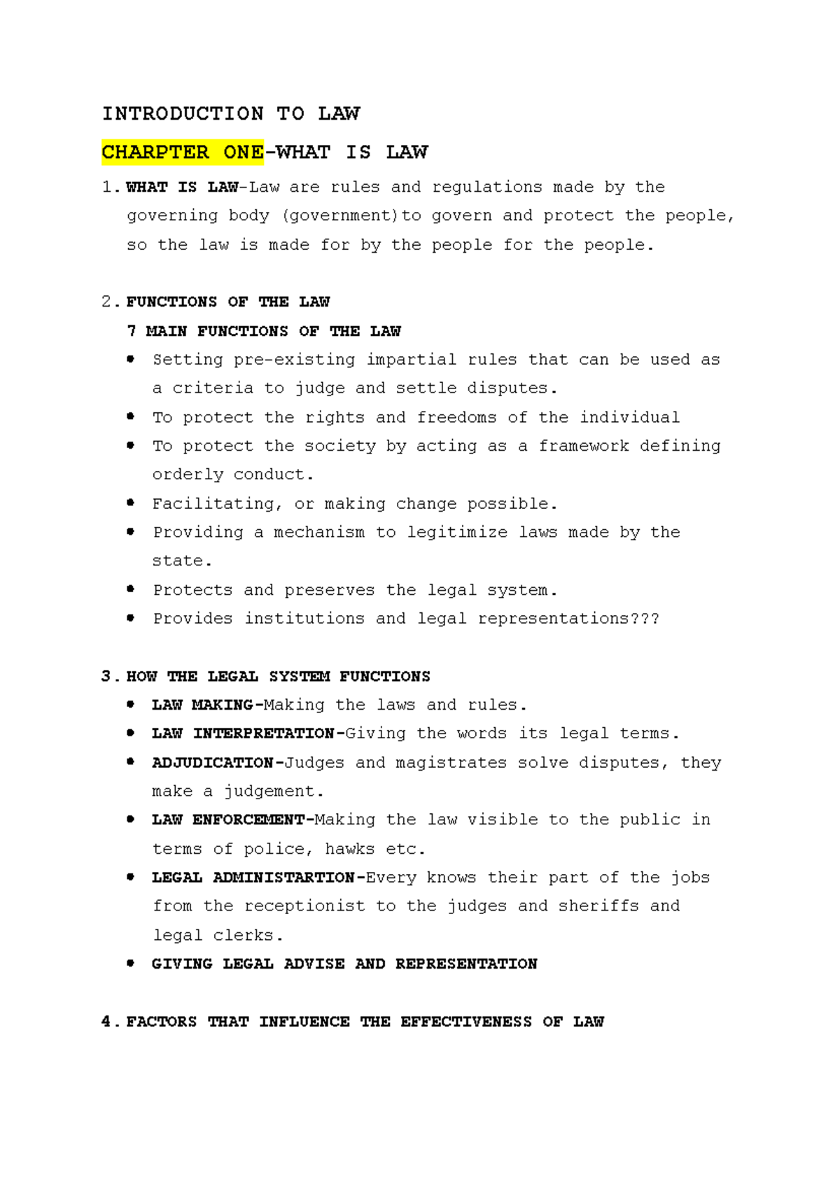 Chapter ONE - the notes describes lecture one slided - INTRODUCTION TO ...