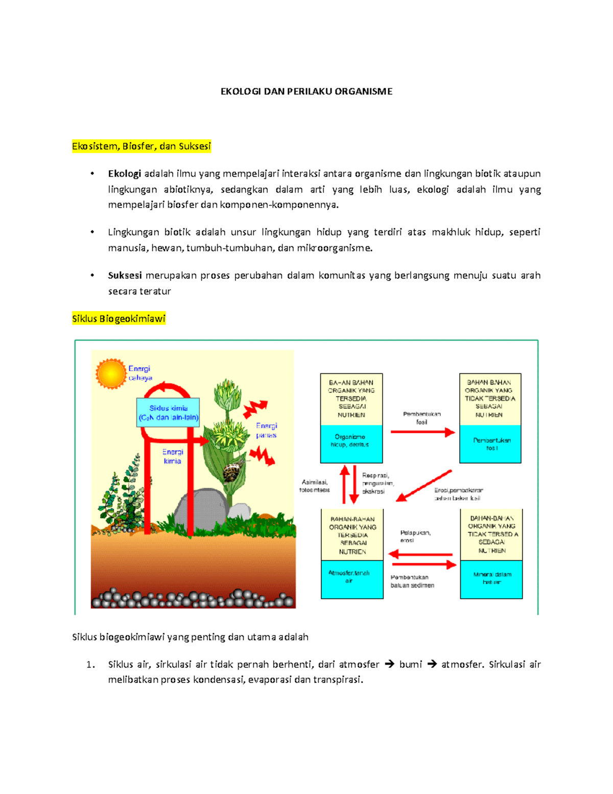 Ekologi dan Perilaku Organisme - EKOLOGI DAN PERILAKU ORGANISME ...
