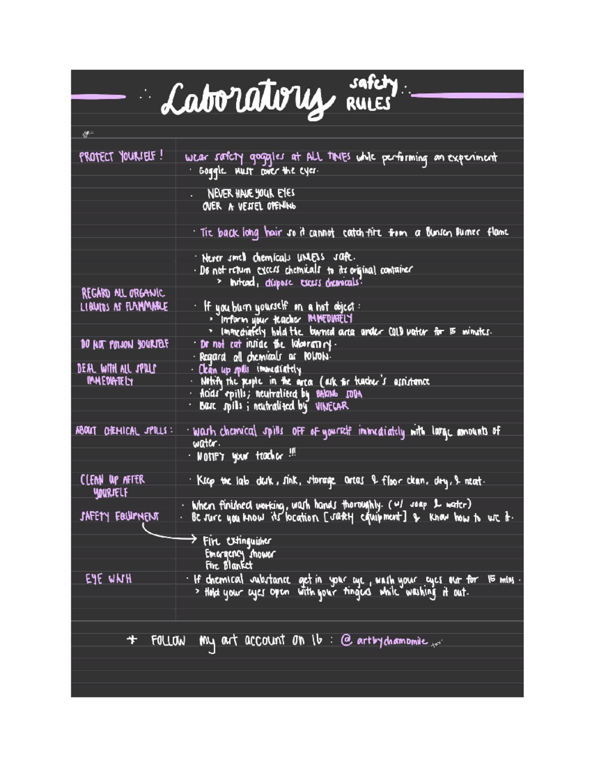 Lab safety notea - Cell Biology - Studocu