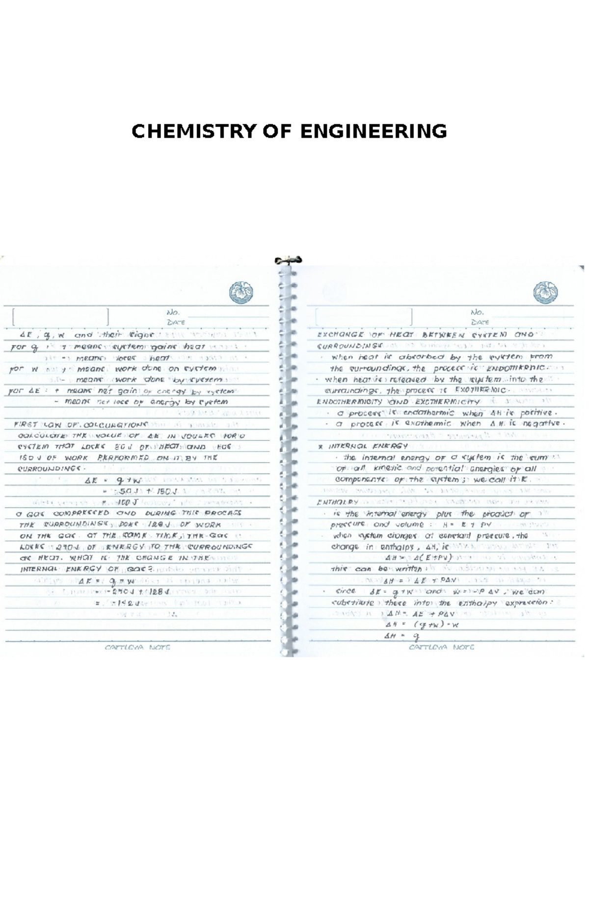 Chemistry for Engineer - Mechanical engineering - Studocu