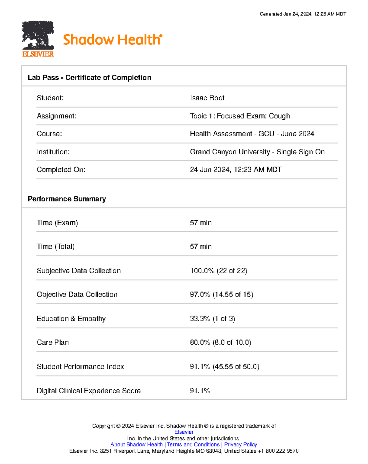 Root isaac labpass - Generated Jun 24, 2024, 12:23 AM MDT Lab Pass ...