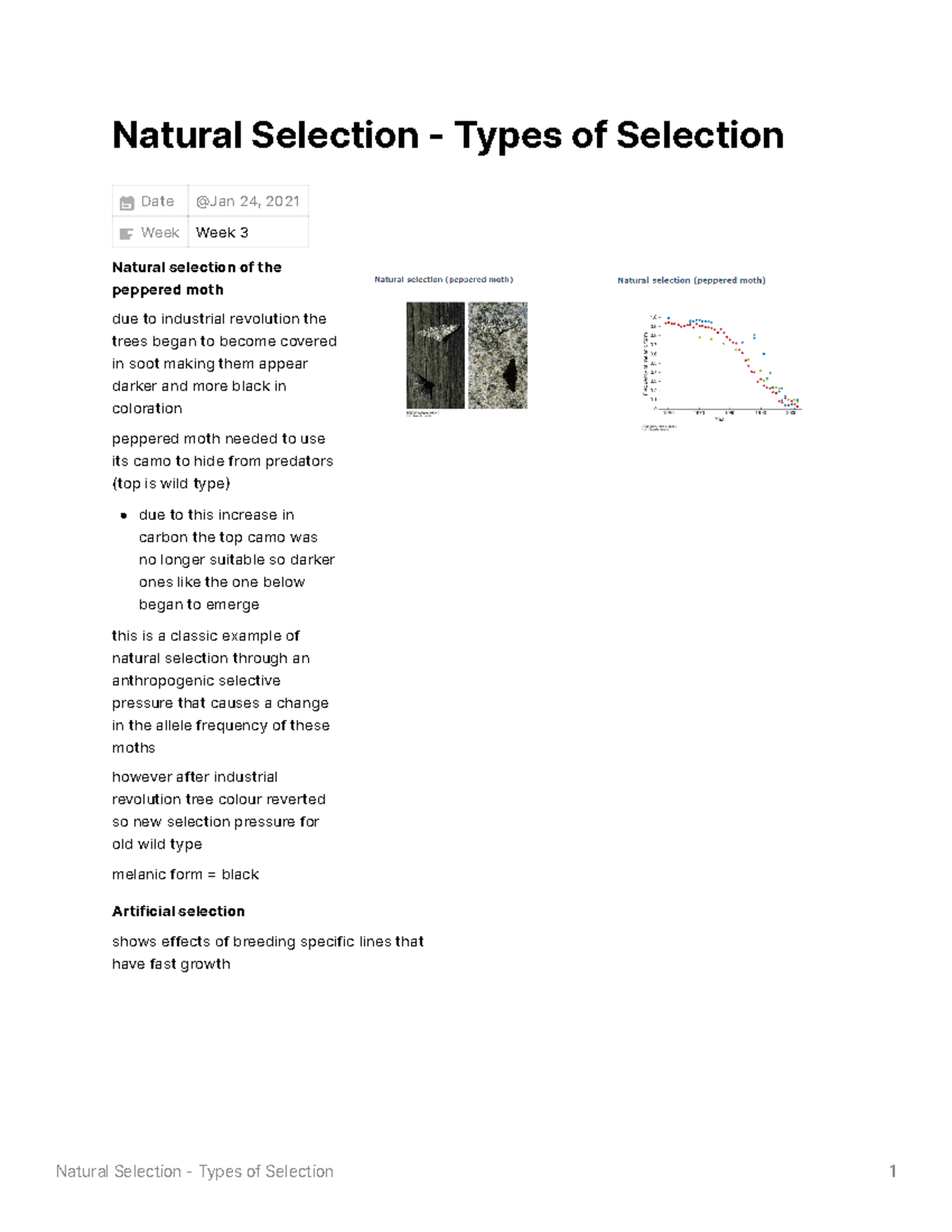 Natural Selection - Types of Selection - Natural Selection - Types of ...