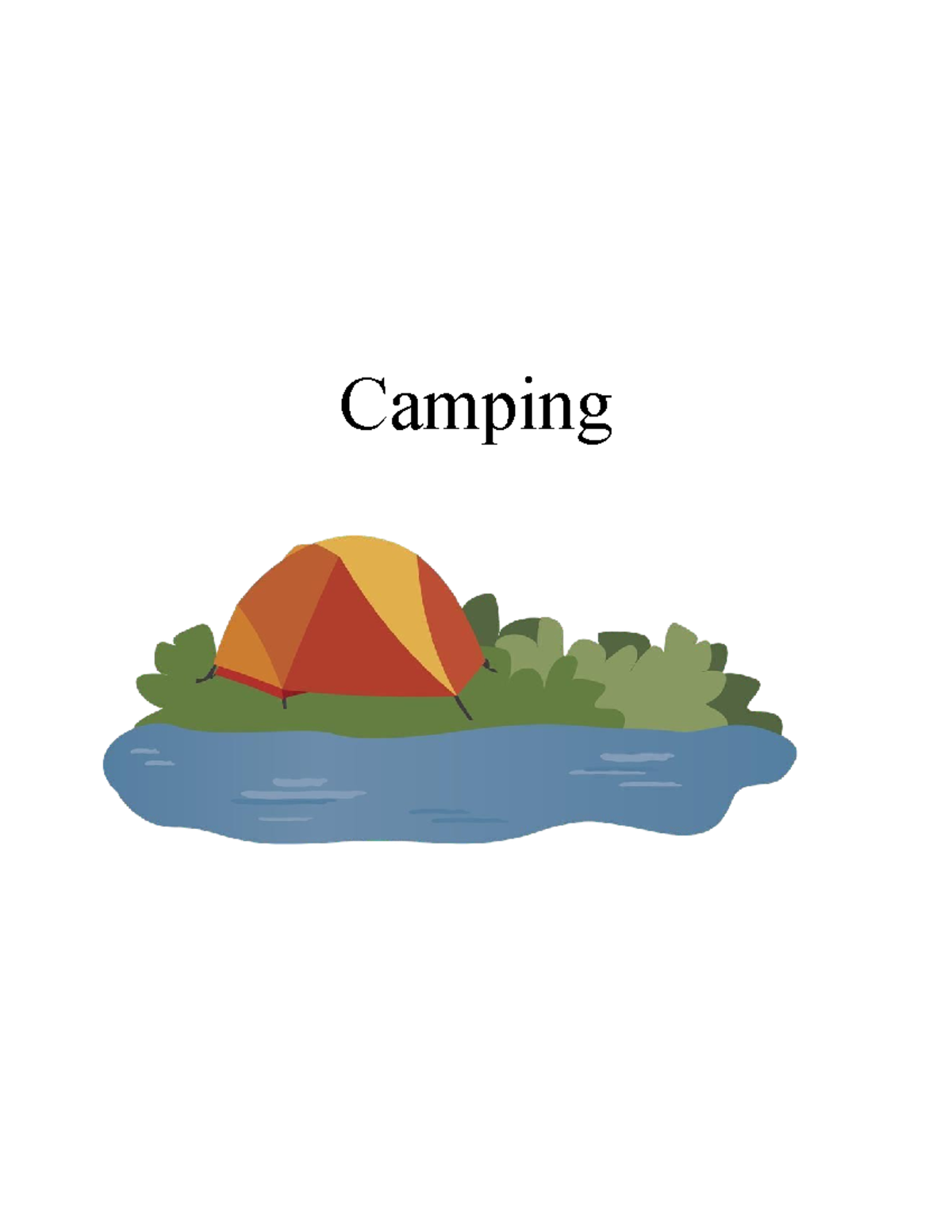 archivo camping parcial 1 word - Camping ####### TP CAMPING Acampada ...