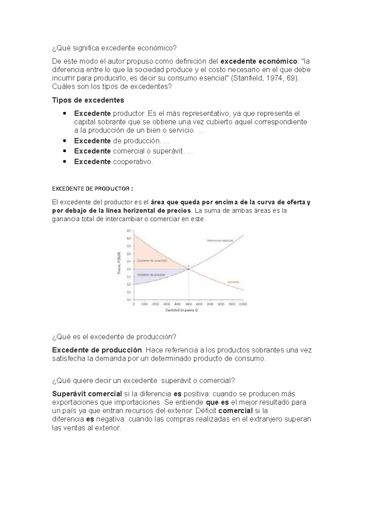 Execedente Economico - adshasdjdka - ¿Qué significa excedente económico ...