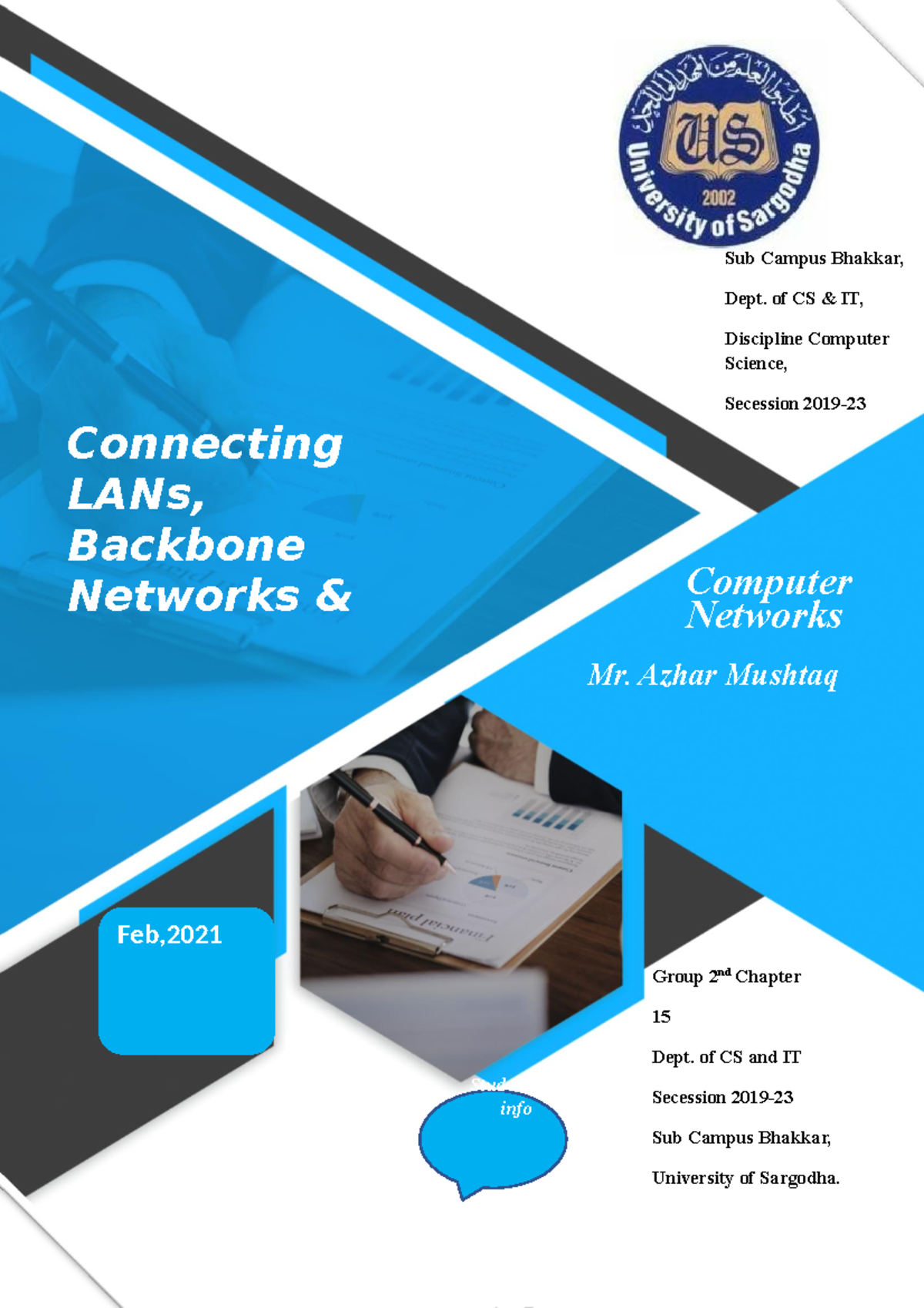 Sub Campus Bhakkar - Lecture notes 1 - Sub Campus Bhakkar, Dept. of CS ...