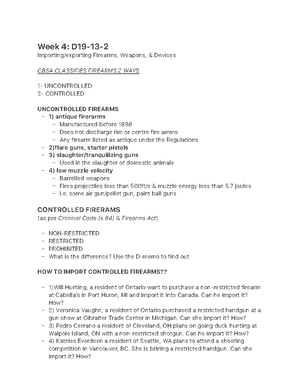 Week 1: Intro - Week 1: Intro Border Services? What is that? Manages ...