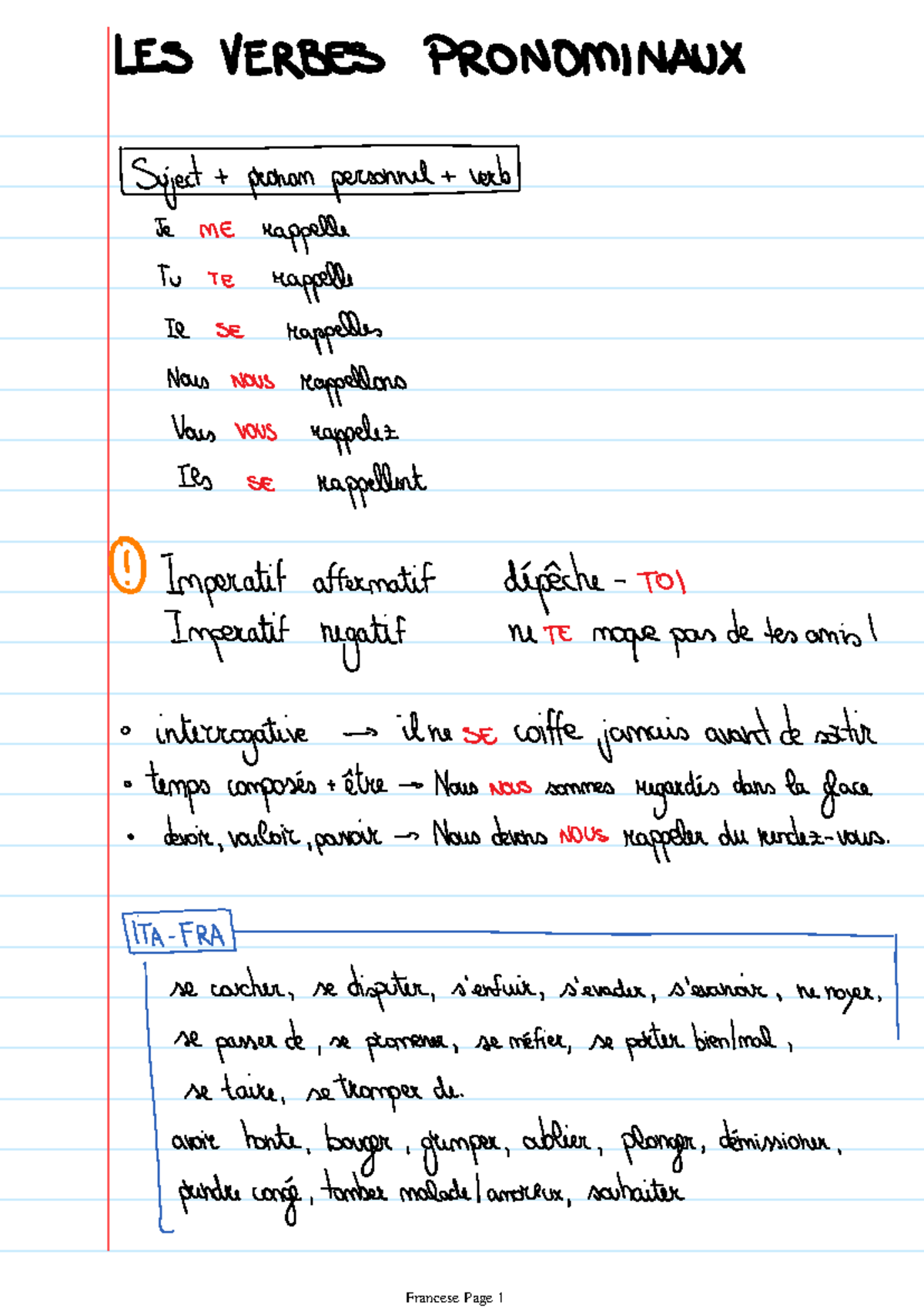 LES Verbes Pronominal - LES VERBES PRONOMINAUX Syjest peonom personnel ...