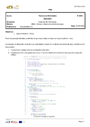 Apl.Informáticas B For em Python - Apláticas B For em Python Estrutura ...