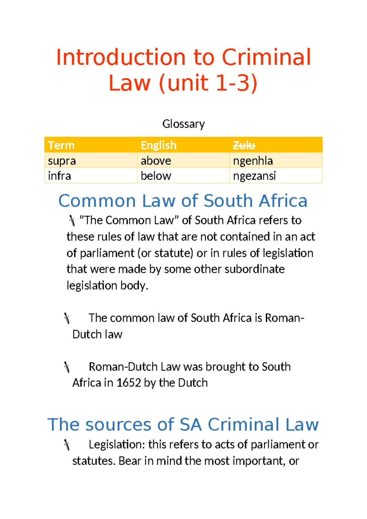 Introduction to Criminal Law (unit1-3) - Introduction to Criminal Law ...