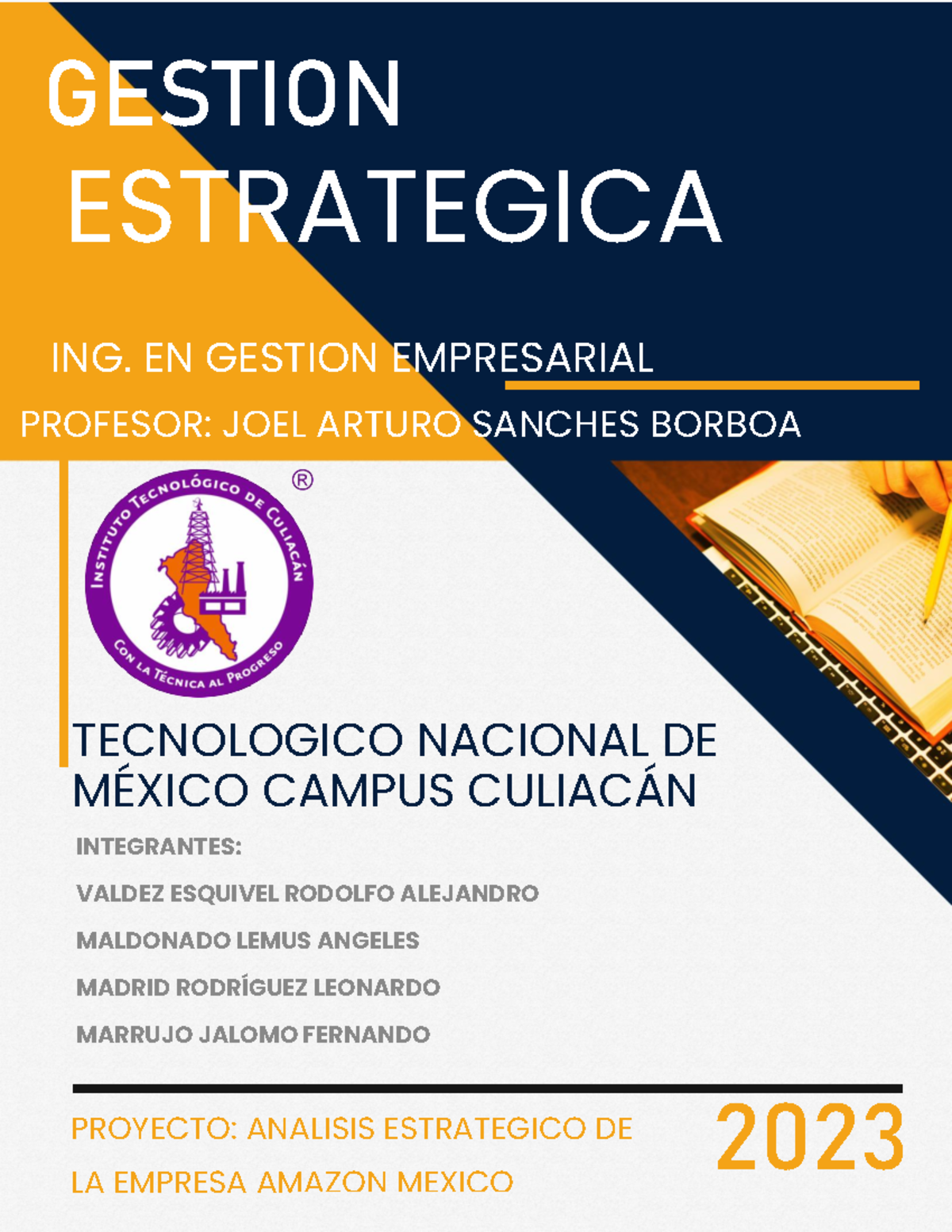 Avance 1, 2 y 3 Analisis de la Gestion estrategica de Amazon Mexico ...