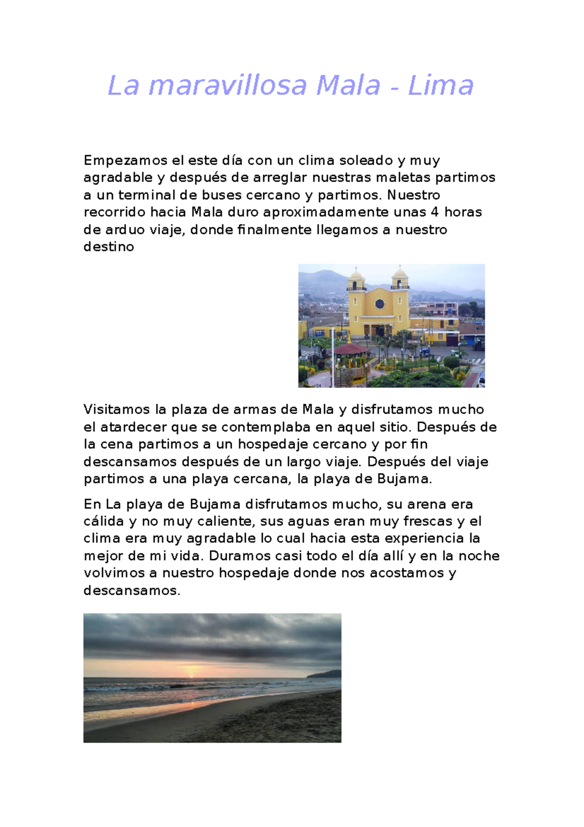 Actividad Comunicación - La maravillosa Mala - Lima Empezamos el este ...