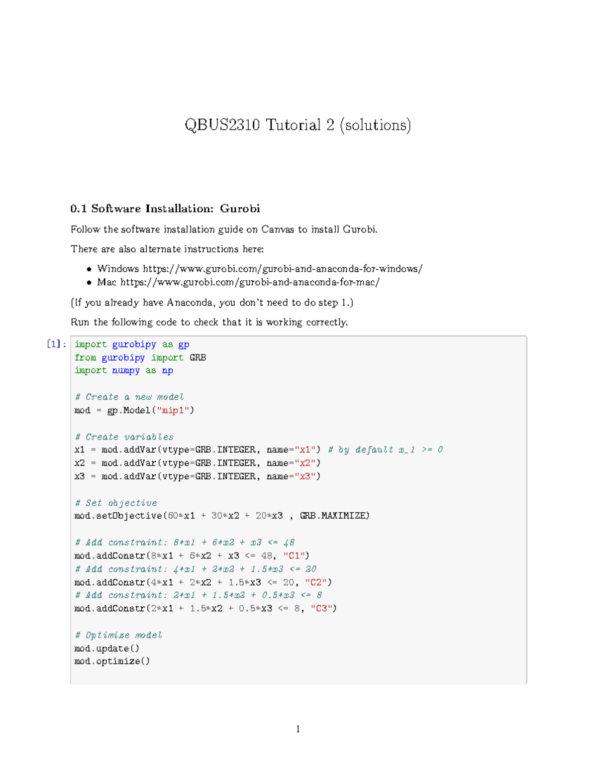 QBUS2310 Tutorial 2 (solutions) - QBUS2310 Tutorial 2 (solutions) 0 ...