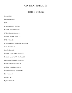 Common Deadlines in Federal Litigation Chart - Due to the ongoing 2019 ...