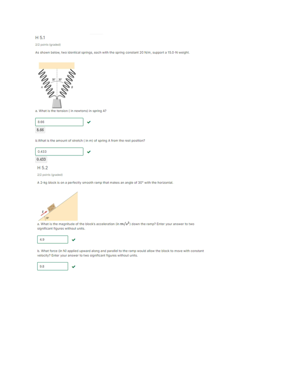 Week 5 Problems part 2 - PHYS117 - Studocu